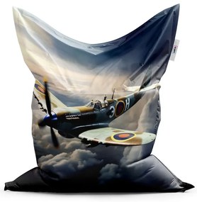 Sablio Sedací vak Stíhačka Spitfire - 200x140 cm