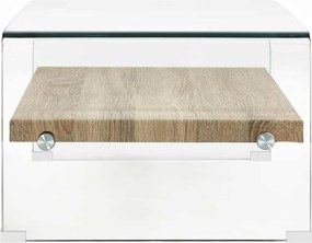 Konferenční stolek čirý 98 x 45 x 31 cm tvrzené sklo 284743