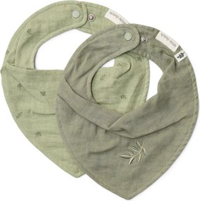 Little Dutch Bryndáček bandana 2 ks Pure Sage