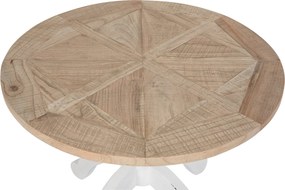 Jídelní stůl Roswell 90 cm – přírodní/bílá