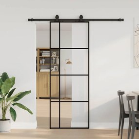 Posuvné dveře se sadou kování černé 76x205 cm ESG Glass 3375808