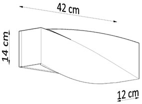 SIGMA Nástěnné keramické světlo, bílá SL.0003 - Sollux