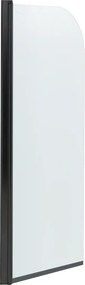 JET NEW Black 75 x 140 cm Vanová zástěna jednodílná