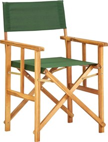 vidaXL Režisérská židle masivní akáciové dřevo [45953] Barva: Zelená