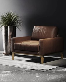 Křeslo musso tufted cognac MUZZA