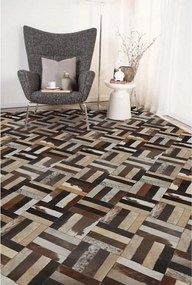 Luxusní koberec, pravá kůže, 200x300, KŮŽE TYP 2