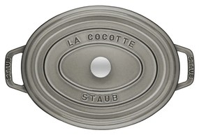 Staub Cocotte hrnec oválný 29 cm/4,2 l šedá, 1102918