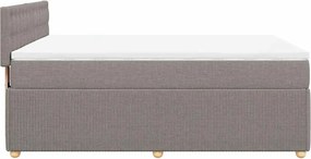 Box spring postel s matrací taupe 140x190 cm textil 3289769