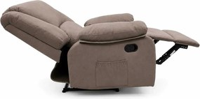 LuxuryForm DESIGN Televizní křeslo VELORA s polohováním - Taupe