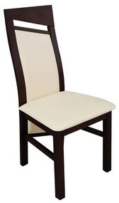 Židle JK61, Barva dřeva: bílá, Potah: ekokůže Soft 011