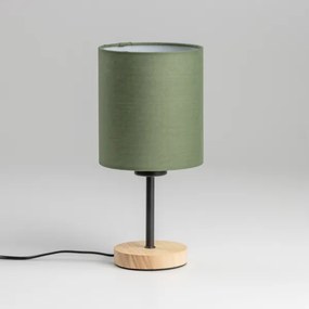 Brilagi - Stolní lampa NUBILA WOOD 1xE27/25W/230V dub/zelená