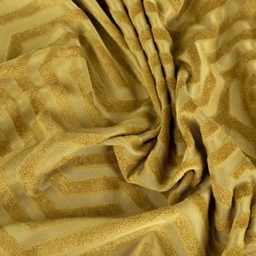 ZÁVĚS NA KROUŽCÍCH PIERRE CARDIN INGA 140X250 CM ZLATÁ