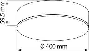 Závěsné LED svítidlo McLED Nova R 400 40W 4000K ML-416.084.33.5