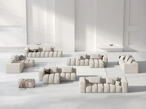 Béžová rohová pohovka (levý roh/s lenoškou) Verona – Cosmopolitan Design