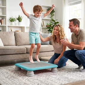 Costway Mini trampolína pro děti 65 cm velký trampolína odrazový můstek