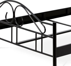 Autronic Kovová postel BED-1909 BK, 140x200, černá