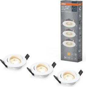 Osram - SADA 3x LED Podhledové svítidlo SPOT LED/4,9W/230V 2700K bílá