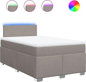 Box spring postel s matrací taupe 120x190 cm textil 3288124