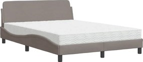 Postel s matrací Dover taupe 140 x 200 cm textil 3208408