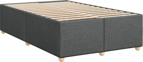 Rám postele bez matrace tmavě šedá 120 x 200 cm textil 3284723