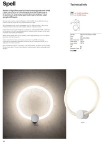 Redo 01-2221 - LED Stmívatelné stropní svítidlo SPELL LED/32W/230V bílá