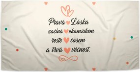 Sablio Ručník Pravá láska - 30x50 cm