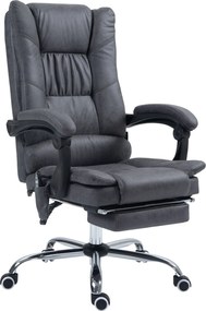 Masážní kancelářská židle Vinsetto s funkcí vyhřívání, náklon 135°, výškově nastavitelná, do 120 kg, ergonomická, černá | Aosom.de