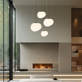 Černo-bílé závěsné svítidlo Stones – Candellux Lighting