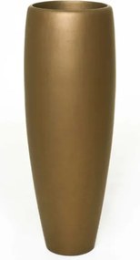 Luxusní květináč XELA, sklolaminát, horní průměr 34 cm x výška 92 cm, zlatá