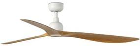 FARO Barcelona FARO 34361 - Stropní ventilátor OUTWOOD L hnědá/bílá pr. 150 cm IP44 + DO 34361