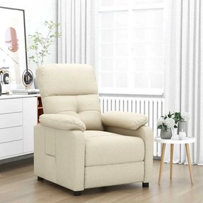 Polohovací křeslo krémové textil 289671