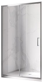 BPS-koupelny Posuvné sprchové dveře HYD-PD14 100 chrom/transparent pro instalaci do niky