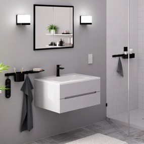 Hansgrohe Logis, páková umyvadlová baterie 110 Fine s odtokovou soupravou Push-Open, černá matná, HAN-71252670
