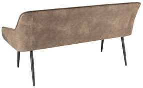 Designová lavice Esmeralda 160 cm taupe
