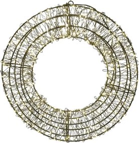 EMOS LED vánoční kovový věnec 38cm DCTW34