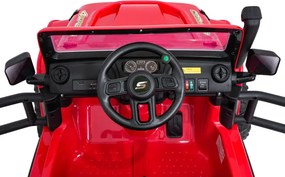 Elektrické autíčko Jeep Monster červené
