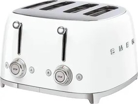 SMEG TSF03WHEU bílá / Topinkovač / 2000 W / 4 sloty / 4 topinky / 6 st