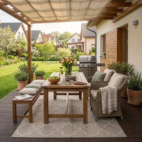 Ayyildiz, Kusový koberec Patara 4951 Beige – na ven i na doma, 80x250, béžová, chodba / předsíň