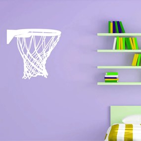 Živá Zeď Samolepka na zeď Basketbalový koš Barva: černá