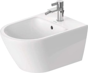 Duravit D-Neo - Závěsný bidet, s přepadem, otvor pro baterii, matná bílá 2294153200