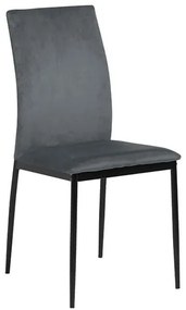 Demina jídelní židle tmavě šedá / samet