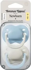 Tommee Tippee Newborn silikonový dudlík 0-2m BOY 2ks - více barevných