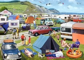 RAVENSBURGER Puzzle Leisure Days č.5: Kempování a karavaning / 1000 dí