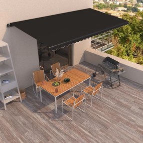 Ručně zatahovací markýza 450x350 cm Dekorhome
