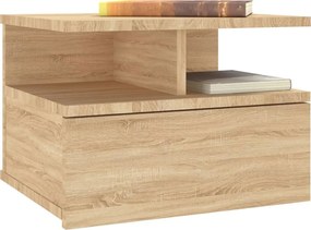 vidaXL Plovoucí noční stolky 2 ks 40 x 31 x 27 cm kompozit [800414] Barva: Bílá