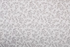 Povlak jednoduchý s drobným šedým proužkem a kytičkami Povlak bavlněný jednoduchý