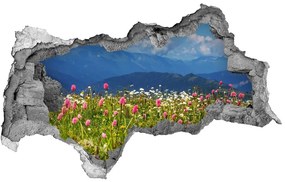 Wallmuralia Nálepka fototapeta 3D výhled Louka v horách 95x73 cm