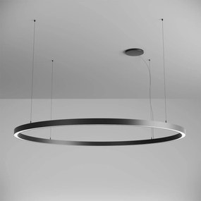 Arelux AM05NW SBK Xambit, černé závěsné kruhové svítidlo, 120W LED 4000K, prům. 204cm