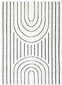 Dywany Łuszczów Kusový koberec Mode 8494 geometric cream/black ROZMĚR: 120x170