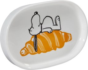 PEANUTS Talířek na šperky oválný Snoopy a croissant 15 x 10 cm